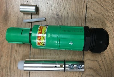 ITT Cannon Veam Powerlock 400 Amp Cable Mounted Earth Plug Drain ...