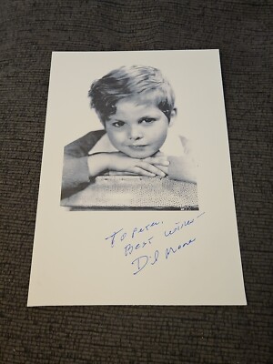 Dickie Moore SIGNED Printed Glossy Photo Oliver Twist & Miss Annie ...