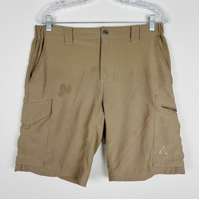 Gerry Cargo Shorts Mens 34 Brown Mid Rise Zip Fly Button Flat Front ...