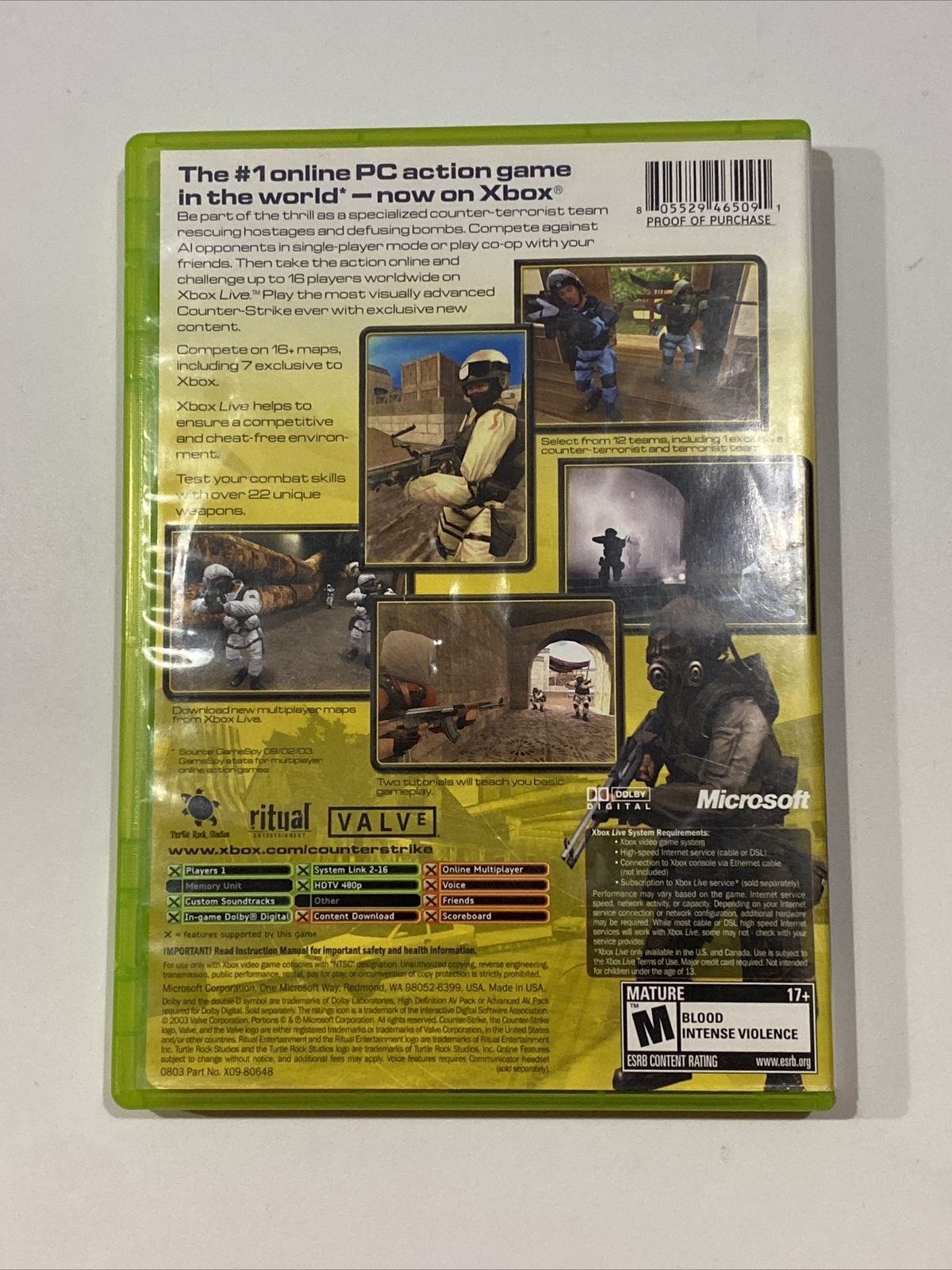 Counter-Strike (Microsoft Original Xbox, 2003) | eBay