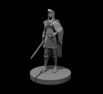 Female Noble Commoner Townsfolk Adventurer NPC 28mm Scale DND D&D ...