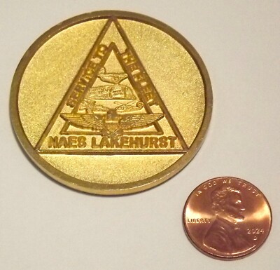 Challenge Coin - US Navy - NAES Lakehurst NJ - Commanders-in-Chief's ...