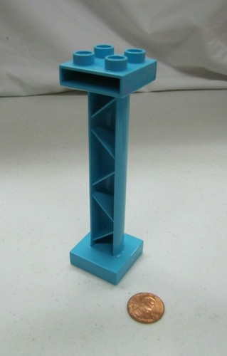 Lego Duplo Aqua Blue Column Post 2X2 5" Tall Brick Block Piece ...