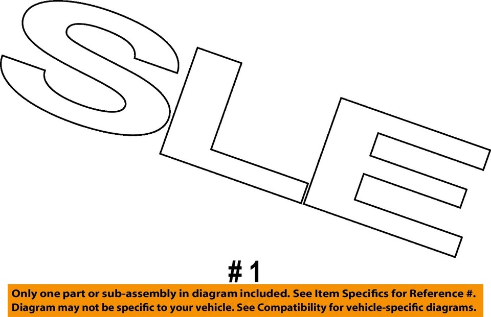 GM OEM 18-21 Terrain Quarter Panel Exterior Trim-Nameplate 23463257 | eBay