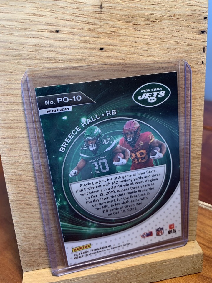 2023-24 Prizm Breece Hall Portals Color Match Green Prizm Insert! #PO ...