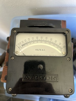 Weston Electric Instruments Model 433 Vintage Volt Meter Test Equipment ...