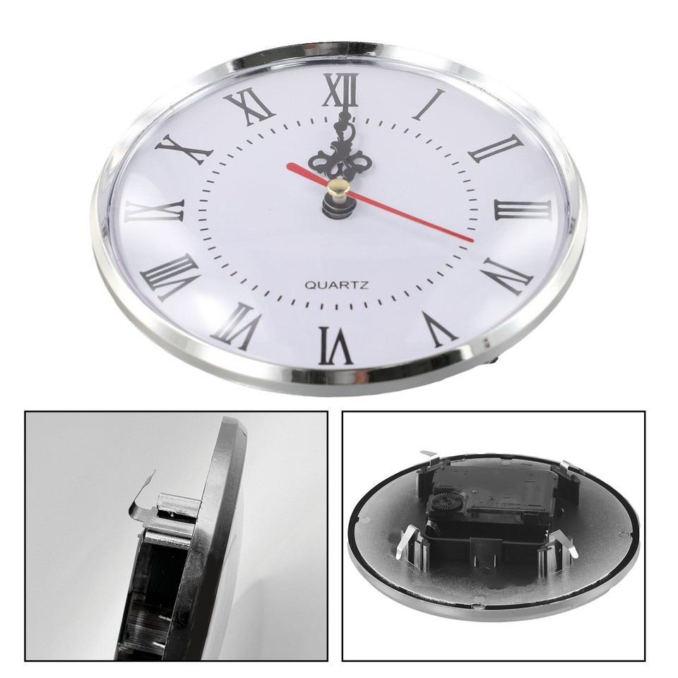 Premium Quartz Clock Insert DIY or Repair Roman Numerals Gold/Silver ...