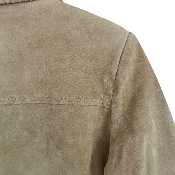 Genuine Suede Leather Western Inspired Chore Jacket Tan Size L Vintage ...