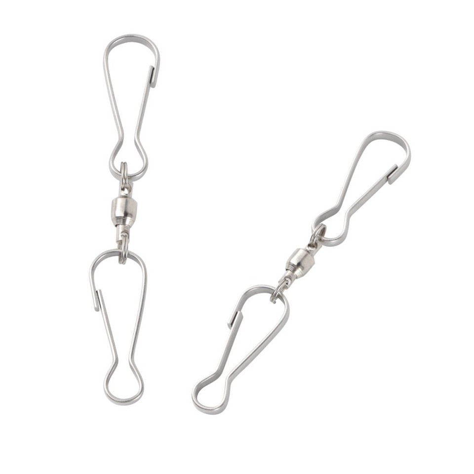 10 Pcs Sewing Hooks and Eyes Collar Fastener Stainless Steel Wind Chime ...