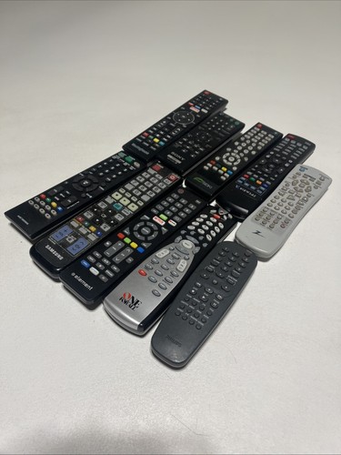Lot Of 10 Remote Controls Untested With Backs Sony, Phillips, & More | eBay