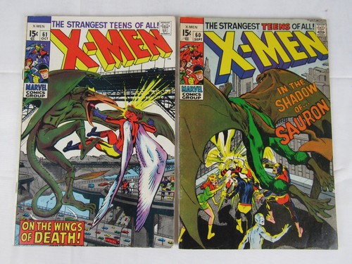X-Men #60 & 61 (1969) Key 1st Sauron Neal Adams VG 3.5-4.0 Z248 | eBay