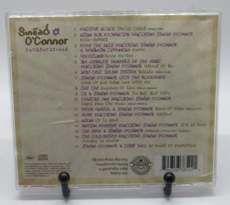 SINEAD O'CONNOR: COLLABORATIONS MUSIC CD, 17 TRACKS, U2 MOBY PETER ...