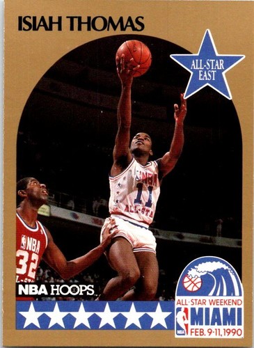 Isiah Thomas 1990-91 NBA Hoops #11 All Star East | eBay