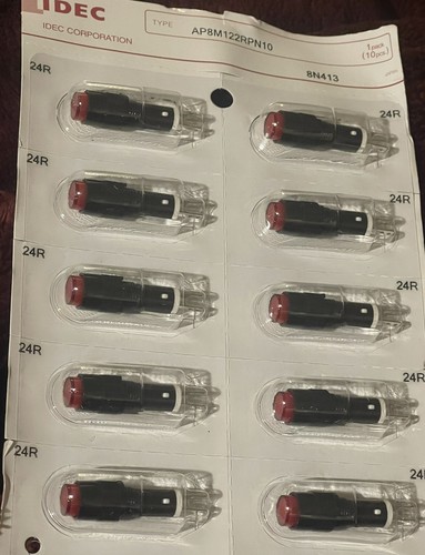 Pack Of (10) IDEC AP8M122R AP8M122 AP8M122RPN10 RED Lot 8N143 New!! | eBay