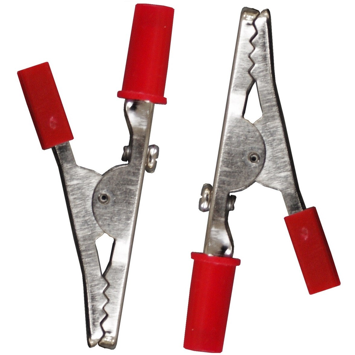 1 Pair 5 Amp RED BLACK Insulated Crocodile Croc Aligator Clips Battery ...