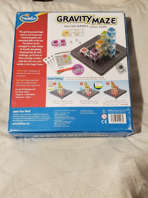 ThinkFun Gravity Maze Marble Run Brain Game and STEM Toy for Boys and ...