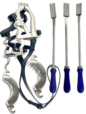 Equine Horse Mouth Gag, Dental Float Rasp Straight UP Down Veterinary ...