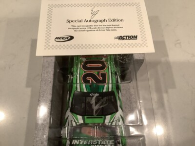 ERIK JONES AUTOGRAPHED 2015 TOYOTA INTERSTATE BATTERIES DIECAST W/COA ...