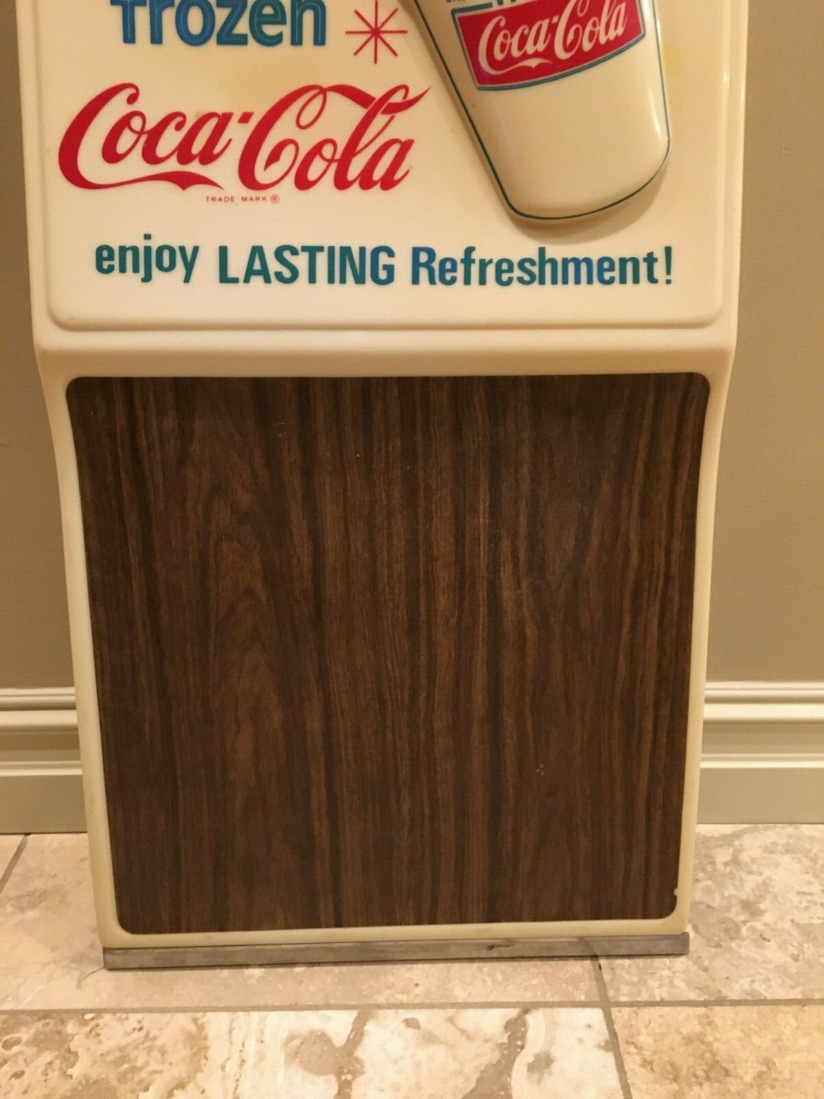 1960’s Vintage Enjoy Frozen Coca Cola Enjoy Lasting Refreshment Sign ...