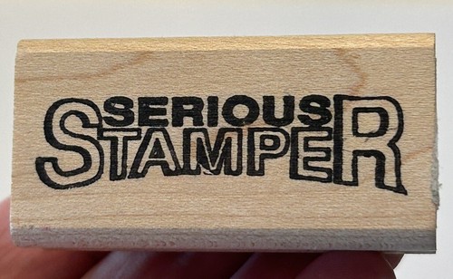 JudiKins SERIOUS STAMPER Wood Mount Rubber Stamp | eBay