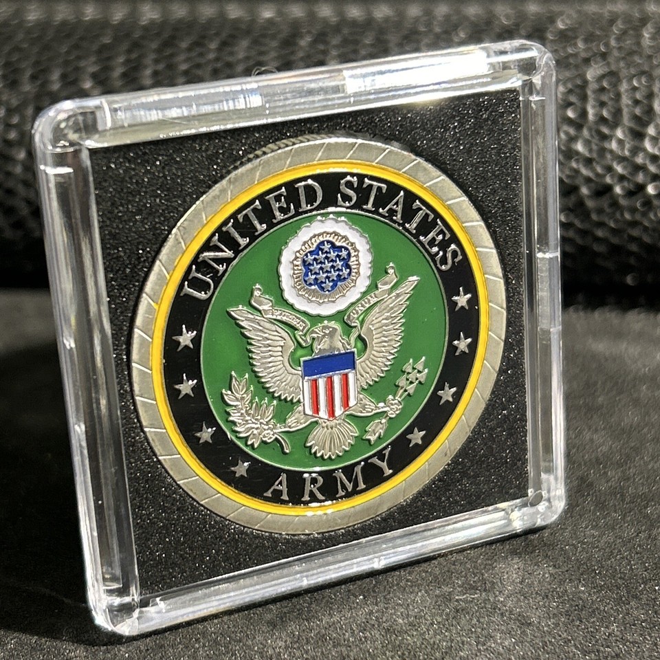 US ARMY FIRST (1ST) LIEUTENANT Challenge Coin with case-SHIPS WITHIN 24 ...