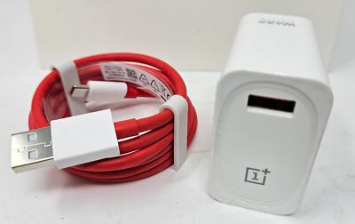 OnePlus Warp Fast Charging Power Adapter 30W, USB-C Cable for OnePlus 7 ...