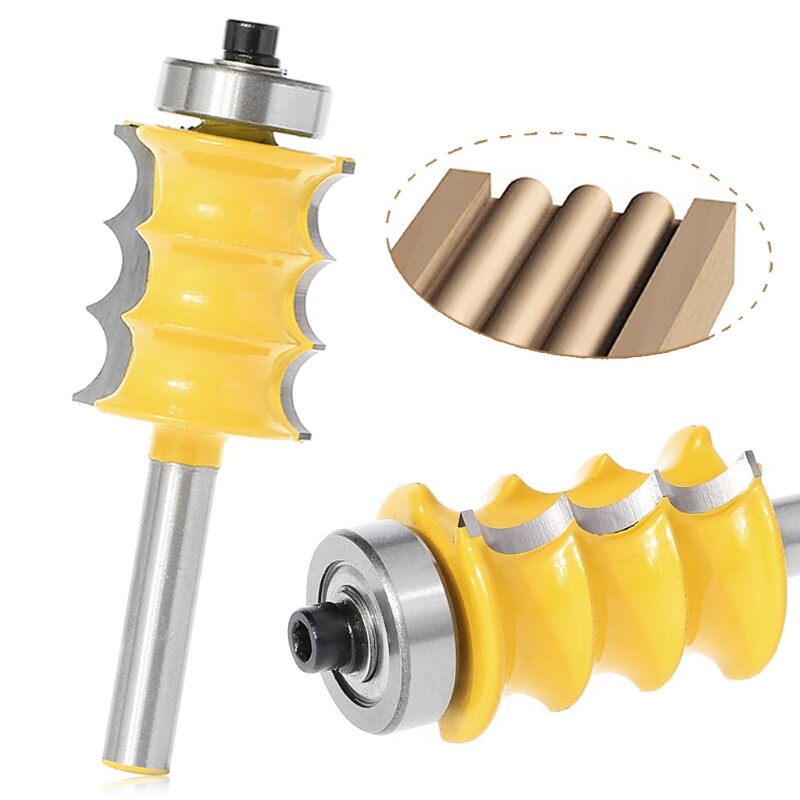 Large Triple Bead Column/Face Molding Router Bit -1/4" Shank For ...