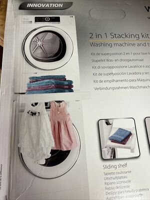 Whirlpool SKS200 2 in 1 Stacking Kit Easy Install Sliding Shelf ...