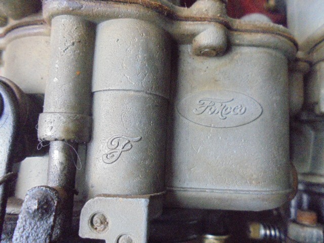 Ford Flat Head Aluminum OFFENHAUSER 3 carb Intake with Carbs 8BA, 59 ...