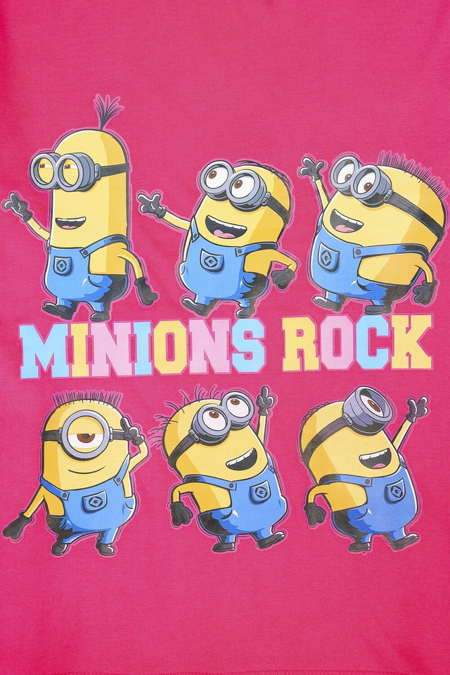 Girls Minions Pyjamas 4 to 10 Years Minions Rock Despicable Me Pjs ...