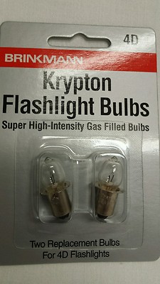 2-Pack Brinkmann 4D Krypton Super High-Intensity Gas Filled Flashlight ...