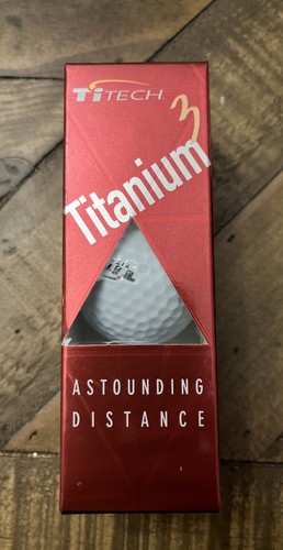 TiTech Titanium 3 Astounding Distance Golf Balls NEW Box of 3 | eBay