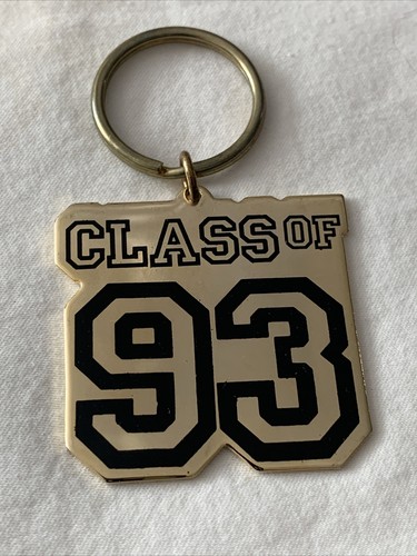 VTG Gold Tone Class Of 93 Keychain | eBay