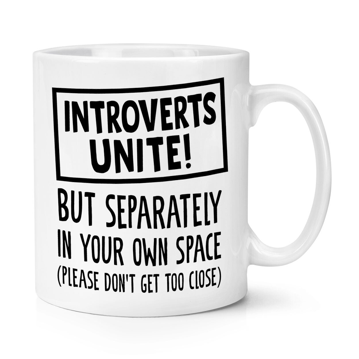 Introverts Unite 10oz Mug Cup Shy Quote Funny Joke Best Awesome | eBay ...