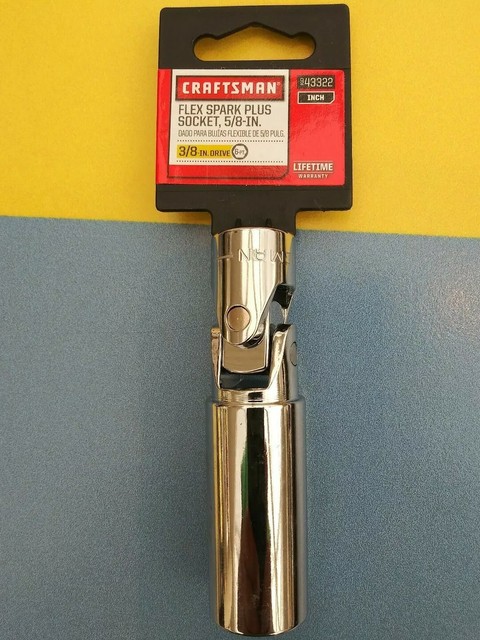 USA Made Craftsman 5/8" Universal Flex Spark Plug Socket 3/8" Drive ...