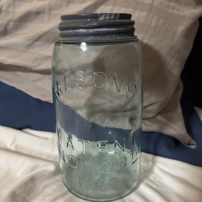 Vintage Mason's Keystone Patent Nov 30TH 1858 # 28 Bottom Quart Fruit ...