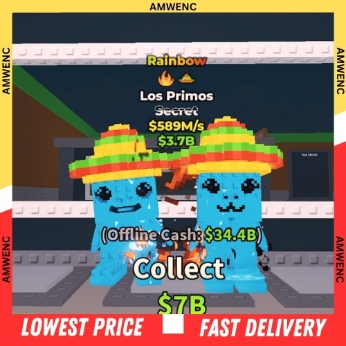 Steal A Brainrot - Los Primos Rainbow - Secret 589M/s | eBay