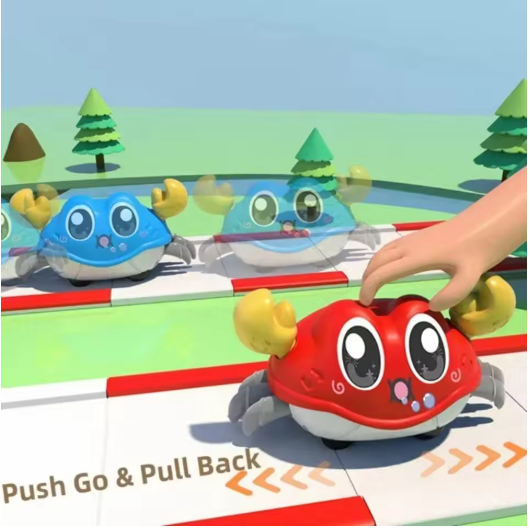Children's Fun Double Return Force Left and Right Shake Simulation Crab ...