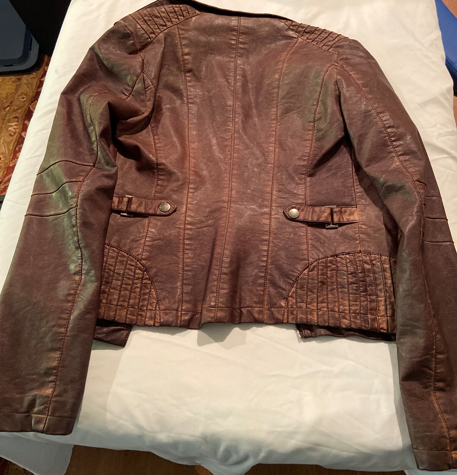 Maurice's Faux Leather Jacket Copper Color Size S Exc… - Gem