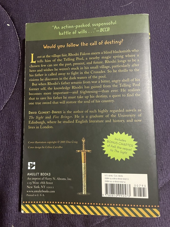 The Telling Pool by David Clement-Davies (2007, Perfect) 9780810992573 ...