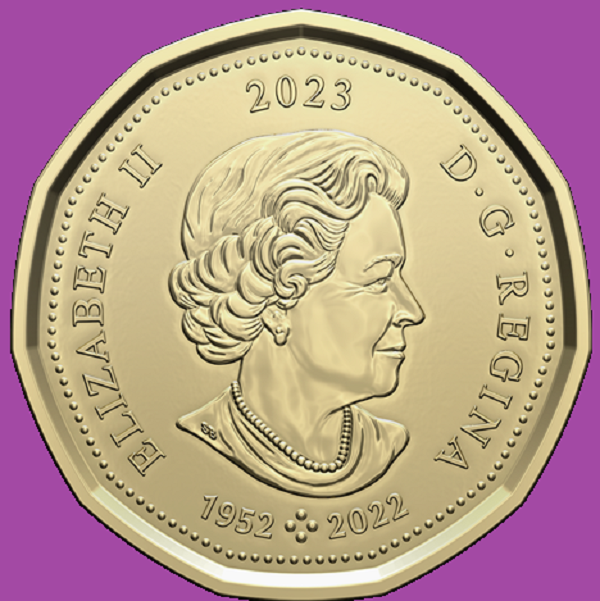 Set 2023 Canada One Dollar Loonie Coins Queen & King Charles III Mint ...