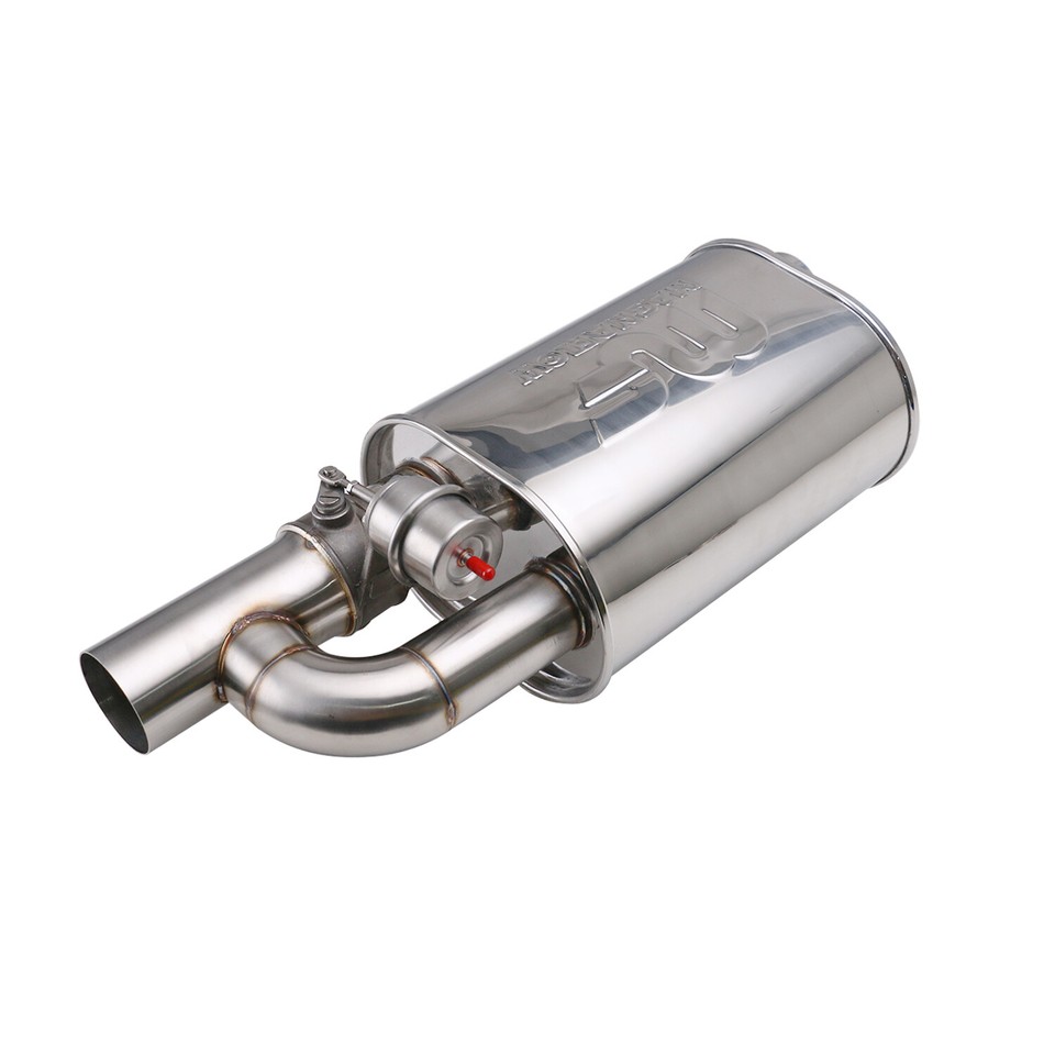 Pair 3" In/out Adjust Sound valve Muffler Exhaust W/ Exhaust Valve 8.5 ...