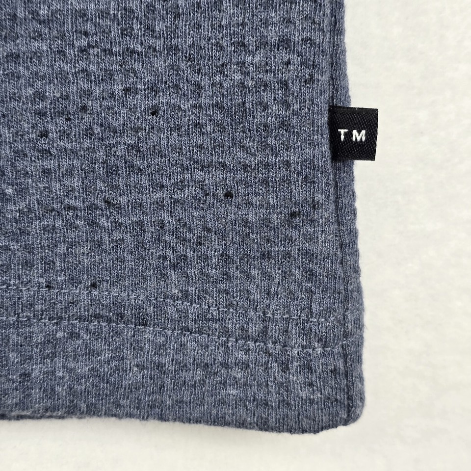 $129 Travis Mathew Small Cloud Waffle Crew Vintage Indigo Blue Nubby ...