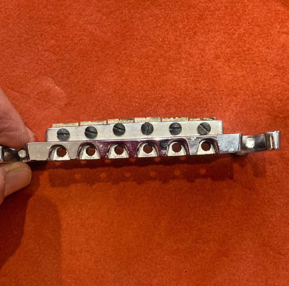 LEO QUAN BADASS "Wrap Around" Bridge - Off of 1970's Gibson SG - Chrome ...
