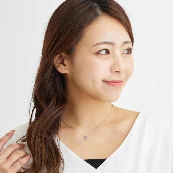 [Sears] Silver 925 Open Heart Pendant for Women February Birthstone Amethyst | eBay