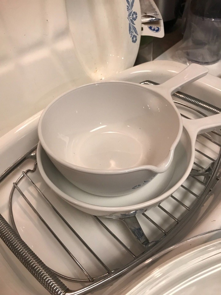 vintage pyrex complete cook and serve set with handles, serving trays ...