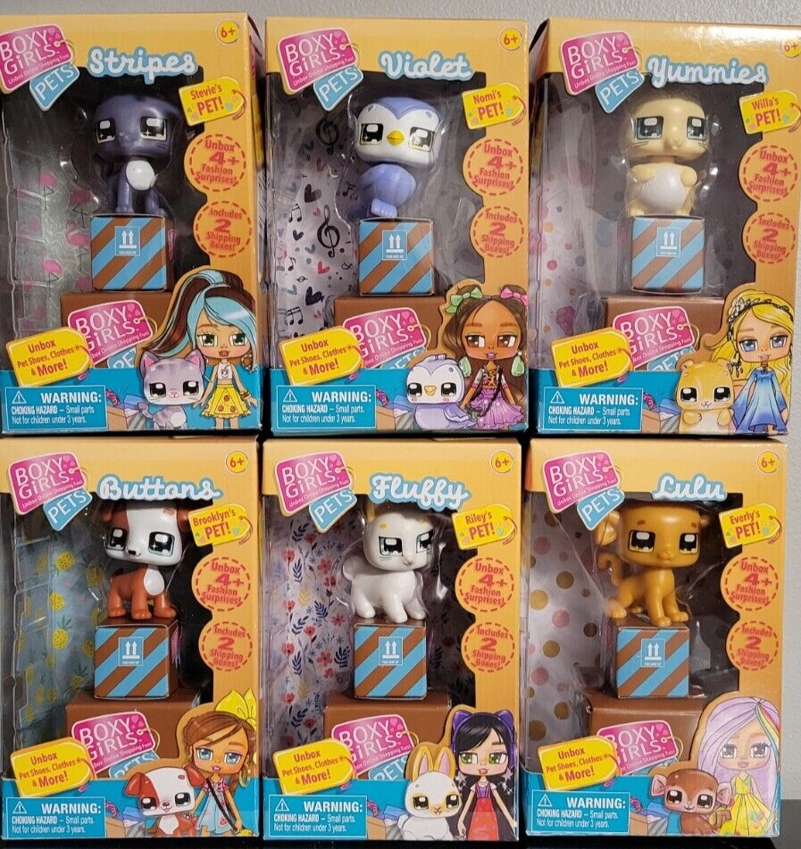 Boxy Girls Pets Set of 6 Brand New, Unopened Fast Free Shipping | eBay