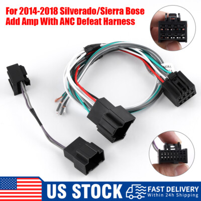 For 2014-2018 Silverado/Sierra Bose Add Amp Adapter Kit With ANC Defeat ...