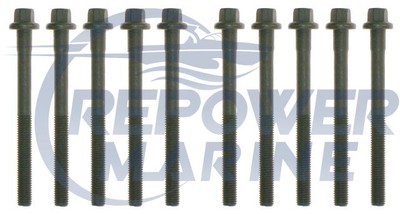 Cylinder Head Bolt Kit for Volvo Penta Petrol, AQ145, AQ151, 230, 250 ...