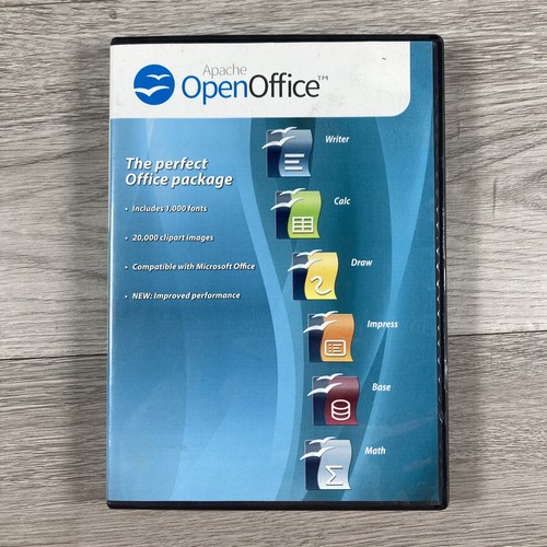 Apache OpenOffice Office Software Suite CD-ROM PC | eBay